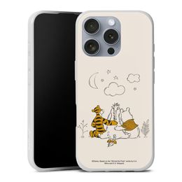 DeinDesign iPhone 16 Pro Handy Silikon H&uuml;lle Case wei&szlig; Handyh&uuml;lle Disney Winnie The Pooh Official Licensed Product Silikon Case