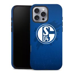 DeinDesign iPhone 16 Pro Max Handy Panzer Handyh&uuml;lle robuste Outdoor H&uuml;lle Schutzh&uuml;lle matt Official Licensed Product Fc Schalke 04 Schalke 04 Tough Case