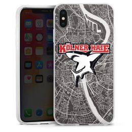DeinDesign iPhone Xs Max Handy Silikon H&uuml;lle Case transparent Handyh&uuml;lle K&ouml;lner Haie Ice Hockey Official Licensed Product Silikon Case