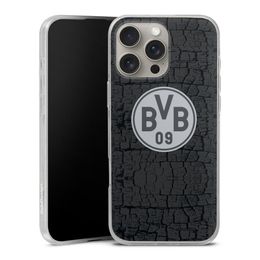 DeinDesign iPhone 16 Pro Max Handy Silikon H&uuml;lle Case transparent Handyh&uuml;lle Jersey Borussia Dortmund Bvb Silikon Case