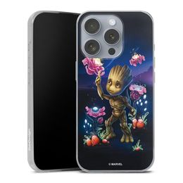 DeinDesign iPhone 16 Pro Handy Slim Case Silikon Handyh&uuml;lle transparent H&uuml;lle extra d&uuml;nn Baby Groot Marvel Guardians Of The Galaxy Silikon Slim Case