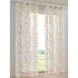 HEINE HOME Witt Dekostore, weiß-gelb, Größe 175x140 cm