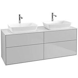 Villeroy & Boch Villeroy und Boch Finion Waschtischunterschrank F84100GJ 160x60,3cm, Abdeckplatte white matt, Light grey matt