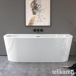 Tellkamp Solitär Wall Vorwand-Whirlwanne mit Verkleidung, W100-255-0B-A/CR,