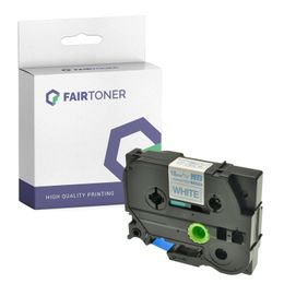 FairToner Kompatibel für Brother P-Touch 1830 VP (TZE-243) Schriftband 18mm/8m Blau auf Weiss