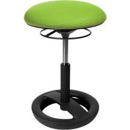 Topstar Fitness-Hocker SITNESS BOB, ergonomisches Sitzen, Sitzhöhe 440 bis 570 mm, apfelgrün, Gestell schwarz pulverbeschichtet