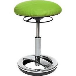 Topstar Fitness-Hocker SITNESS BOB, ergonomisches Sitzen, Sitzhöhe 440 bis 570 mm, apfelgrün, Gestell verchromt