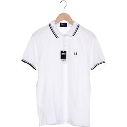 Fred Perry Herren Poloshirt, weiß, Gr. 46