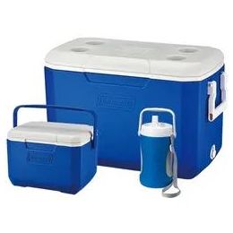 Mendler Coleman Cooler Combo Thermobehälter 45,7 l Blau, Weiß