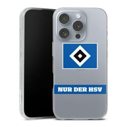 DeinDesign iPhone 16 Pro Handy Silikon H&uuml;lle Case transparent Handyh&uuml;lle Hamburger Sv Statement Hsv Silikon Case