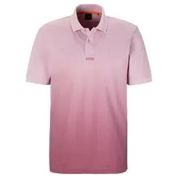 Poloshirt BOSS ORANGE "Pe_Gradient" Gr. M, lila (open purple548) Herren Shirts mit Polokragen