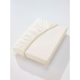 Estella Spannbetttuch, ecru, Größe 1 St. 180x200 - 200x200 cm
