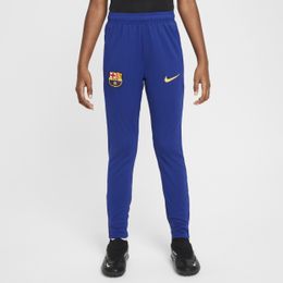 FC Barcelona Academy Pro Nike Dri-FIT Fußballhose aus Strickmaterial für ältere Kinder - Blau