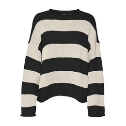 V&eacute;ro Moda Vero Moda Pullover 'VMLeonora' Damen Gr&ouml;&szlig;e L schwarz / offwhite