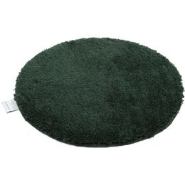 Badematte Tom Tailor "Cozy Bath UNI" Badematten Gr. rund (Ø 90cm), Polyester, grün Badteppich, Uni Farben, rechteckig, rund und oval erhältlich