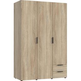 Kleiderschrank wimex "Modena" Schränke Gr. B/H/T: 120 cm x 185 cm x 54 cm, braun (eiche sägera) Drehtüren-Schrankprogramm