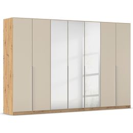 Drehtürenschrank Rauch "Kleiderschrank Schrank Garderobe AGORDO mit Dekor- oder Hochglanzfront" Schränke Gr. B/H/T: 315 cm x 210 cm x 54 cm, 7 St., braun (eiche artisan, champagner) durchdachte Innenausstattung, in 6 Breiten und 2 Höhen MADE IN GERMANY Bestseller