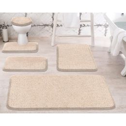 Badematte Grund Badematten Gr. rechteckig (70cm x 120cm),, beige (champagner)