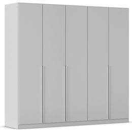 Drehtürenschrank Rauch "Kleiderschrank Schrank Garderobe AGORDO mit Dekor- oder Hochglanzfront" Schränke Gr. B/H/T: 226 cm x 210 cm x 54 cm, 5 St., grau (seidengrau) durchdachte Innenausstattung, in 6 Breiten und 2 Höhen MADE IN GERMANY Bestseller