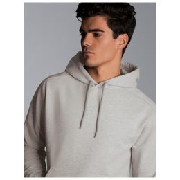 Kapuzensweatshirt TRIGEMA "TRIGEMA Hoodie aus Sweatqualität" Gr. S, grau (grau, melange) Herren Sweatshirts