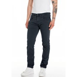 Slim-fit-Jeans Replay "ANBASS HYPERFLEX BIO" Gr. 30, Länge 32, blau (deep blue) Herren Jeans