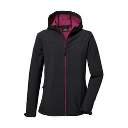 Softshelljacke Killtec "KOS 179 WMN SFTSHLL JCKT 2" Gr. 40, schwarz, Damen, Obermaterial: 90% Polyester 10% Elasthan, Innenfutter: 100% Polyester, Jacken