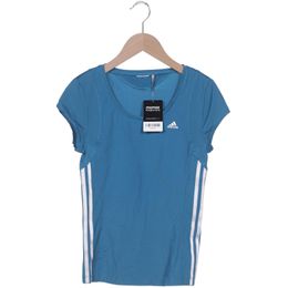 Adidas Damen T-Shirt, blau, Gr. 32