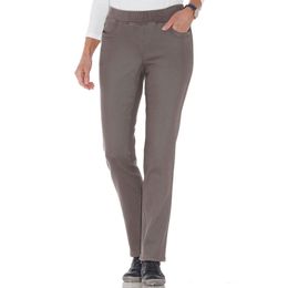 Thermojeans Casual Looks Gr. 36, Normalgrößen, grau (dunkeltaupe) Damen Jeans