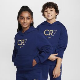 Nike CR7 Club Fleece Fußball-Hoodie für ältere Kinder - Blau