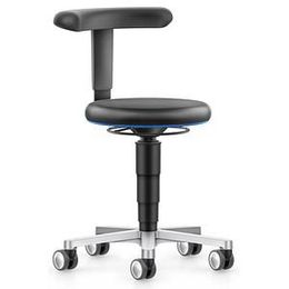 bimos Arbeitshocker Medical blau, schwarz Kunstleder