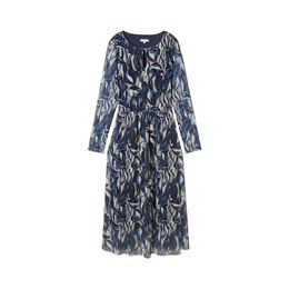 Tom Tailor Kleid Damen Gr&ouml;&szlig;e 32 marine / kobaltblau / hellgrau / orchidee Winterkleid