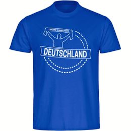 multifanshop® Herren T-Shirt - Deutschland - Meine Fankurve - Druck weiß