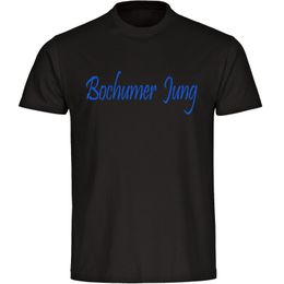 multifanshop Herren T-Shirt - Bochum - Bochumer Jung - Druck blau - Männer