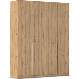 Drehtürenschrank Rauch "Kleiderschrank Schrank Garderobe AGORDO mit Dekor- oder Hochglanzfront" Schränke Gr. B/H/T: 181 cm x 229 cm x 54 cm, 4 St., braun (eiche artisan) durchdachte Innenausstattung, in 6 Breiten und 2 Höhen MADE IN GERMANY Bestseller