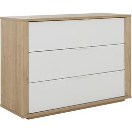 Kommode GAMI "MANAE" Sideboards Gr. B/H/T: 124 cm x 87,3 cm x 46 cm, 3 St., braun (kastanie natur) Kommode mit großem Stauraum