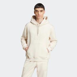 Kapuzensweatshirt adidas originals "HOODED SWEAT" Gr. XL, weiß (wonder white) Herren Sweatshirts