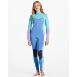 Neoprenanzug Billabong "4/3mm Synergy" Gr. 8, blau (ocean dream) Kinder Sportanzüge