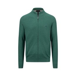 Strickjacke Fynch-Hatton Gr. L, grün (dark emerald) Herren Strickjacken mit Reißverschluss