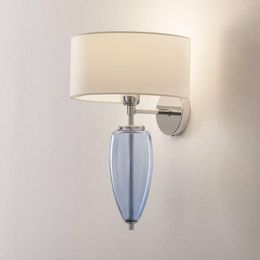 Ailati Wandlampe Show Ogiva mit Glaselement blau