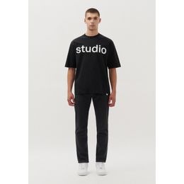 T-Shirt STUDIO SEIDENSTICKER "Studio" Gr. L, schwarz Herren Shirts Kurzarm Rundhals Uni