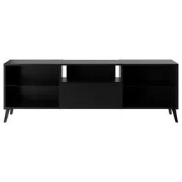 TV-Board FMD "Dark" Sideboards Gr. B/H/T: 153,5cm x 40cm x 31,7cm,, schwarz Breite 153,5 cm