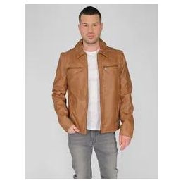 Lederjacke Mustang "31021630" Gr. 3XL, braun (cognac) Herren Jacken