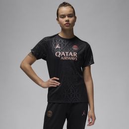 Paris Saint-Germain Academy Pro Third Jordan Dri-FIT Pre-Match-Fußballoberteil (Damen) - Schwarz