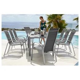 Garten-Essgruppe Merxx "Amalfi Deluxe" Sitzmöbel-Sets grau