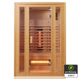 TroniTechnik® Infrarotkabine Infrarotsauna MANILA 130cm x 100cm inkl. 6 Vollspektrumstrahler