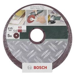 Bosch Accessories 2609256245 Schleifpapier für Schleifteller Körnung 60 (Ø) 115 mm 5 St.