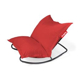 fatboy - Aktionsset: Rock 'n' Roll Lounge Chair, schwarz + Original Outdoor Sitzsack, rot