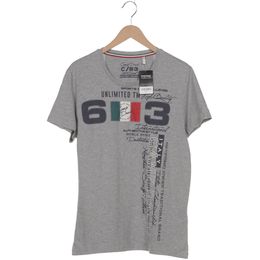 CAMP DAVID Herren T-Shirt, grau, Gr. 52