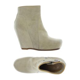 Rick Owens Damen Stiefelette, cremeweiß, Gr. 37