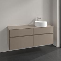 Villeroy & Boch Villeroy und Boch Collaro Waschtischunterschrank C04700VM 140x54,8x50cm, Waschtisch rechts, taupe